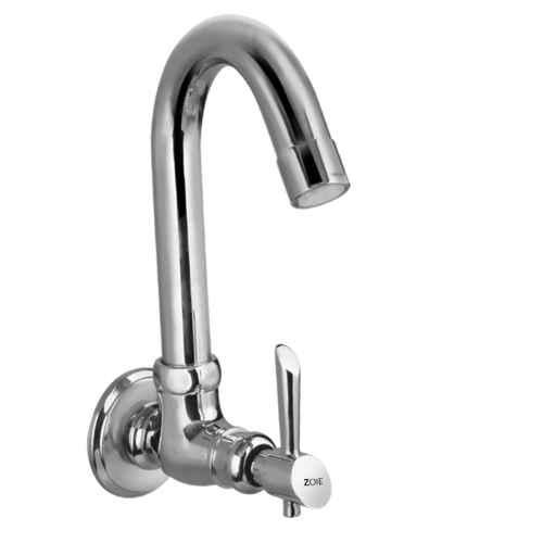 Buy Zoie Terra Brass Silver Chrome Finish Sink Tap with Swivel Spout ...