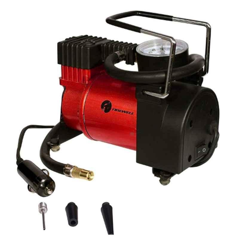 Buy Tirewell TW 7003 12V Heavy Duty Tire Inflator with Tornado Motor Portable Tyre Air Compressor Pump with Professional Analog Pressure Gauge 3 Nozzle 150 Psi Online At Best Price On Moglix