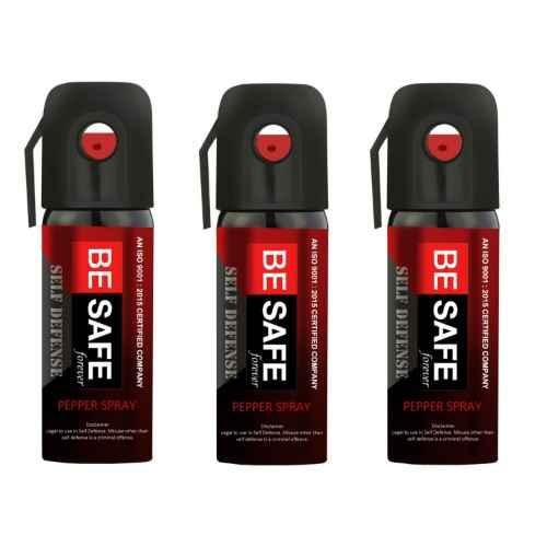 Buy Besafe Forever 60ml Black Max Protection Self Defense Pepper Spray ...