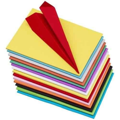 Buy Midox A4 Assorted Colour Project Sheet, MINT137 (Pack of 100 ...
