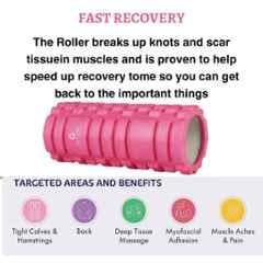 Buy Healthtrek 33cm Pink Grid Foam Roller for Trigger Points Online At Price ₹ 1598