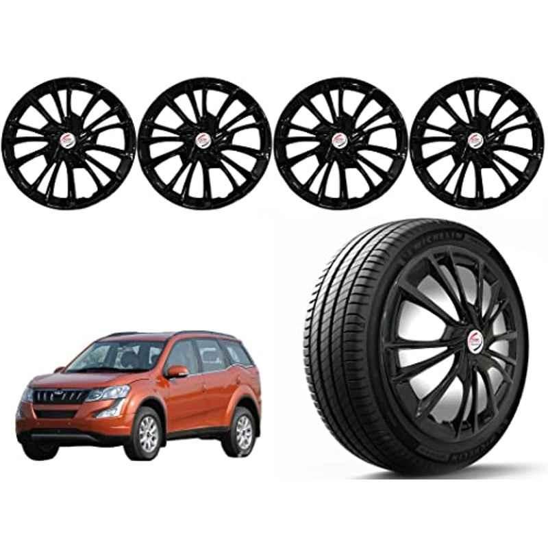 Buy Auto Pearl 4 Pcs 17 inch Polypropylene Black Press Type Car Wheel Cover Set with Retention Ring for Mahindra XUV 500 2011 2014 WC17in XUV732 BLK XUV500 2011 2014 Online At Price 1452