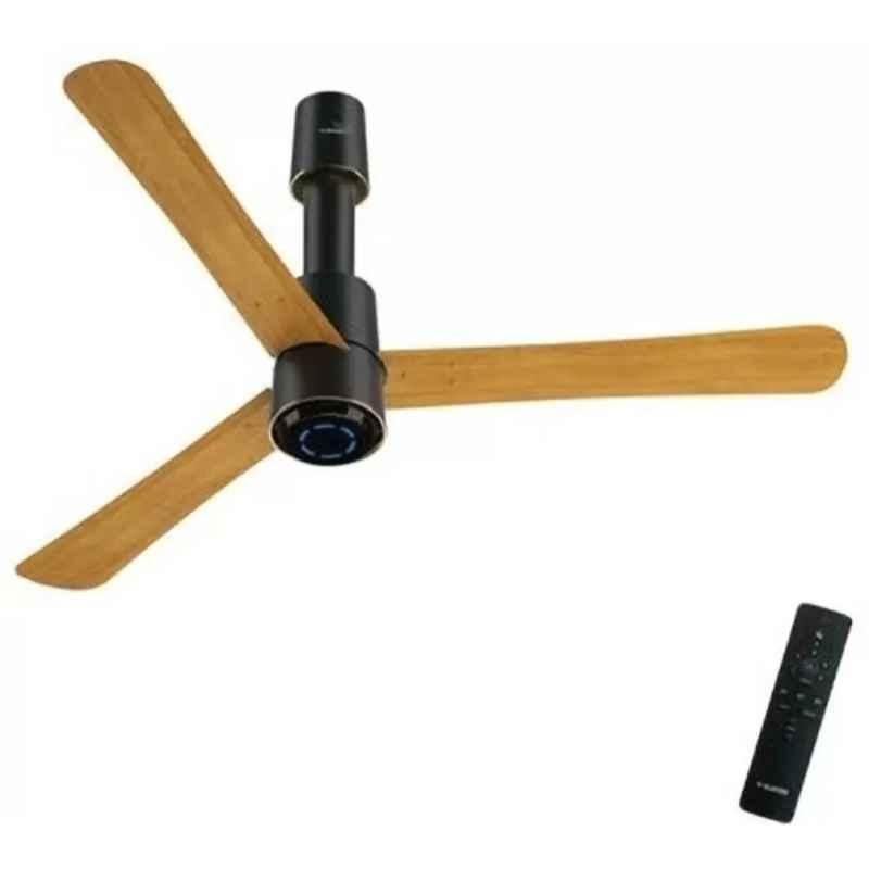 Buy V Guard Insight G 35W Chco Gold Wood 3 Blade BLDC Ceiling Fan with Remote Sweep 1200 mm Online At Best Price On Moglix