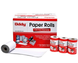 Buy Oddy 2 Ply 70mm Deluxe Cash Register Machine Paper Rolls, CR7570/2 ...