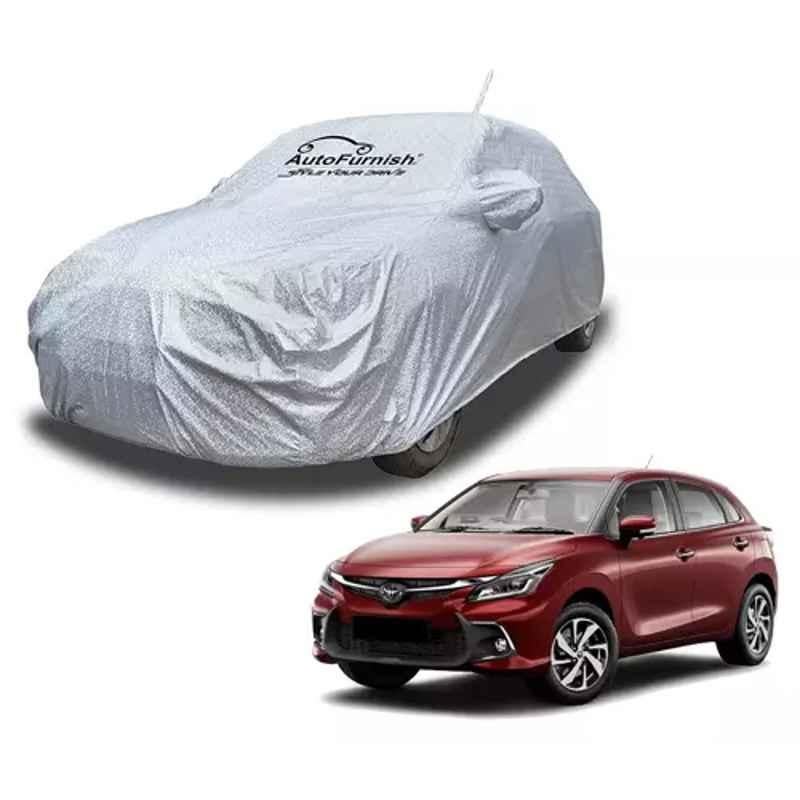 Buy AutoFurnish AERO Waterproof Silver Car Cover for Toyota Glanza 2019 Pack of 2 Online At Price 4800