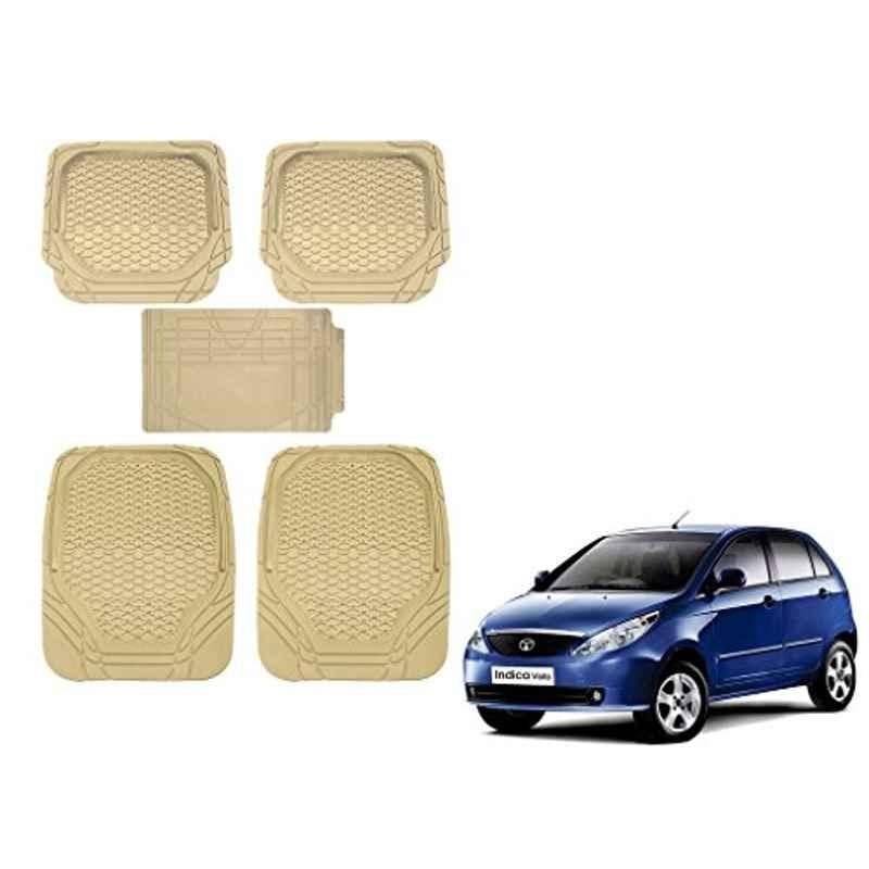Buy Kozdiko 5 Pcs 8855TW Beige Car Foot Mat Set for Tata Indica Vista koz 41246 Online At Price 1523