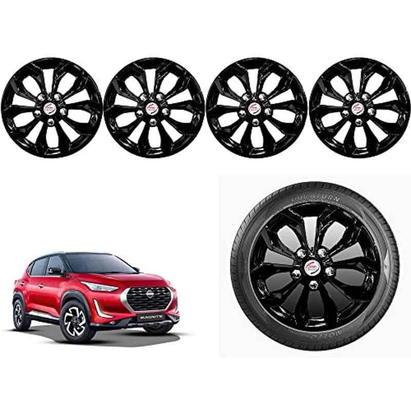 Buy Auto Pearl 4 Pcs 16 inch Polypropylene Black Press Type Car Wheel Cover Set with Retention Ring for Nissan Magnite Online At Price 1353