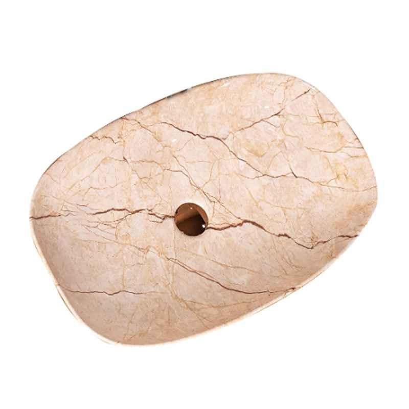 Buy Bassino Art 60x38x14cm Ceramic Ivory Marble Wash Basin, BTT-1247-G ...