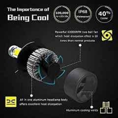 Buy Trigcars 2 Pcs 50W 4 Side Micro Chip Heavy Duty Car LED Headlight ...