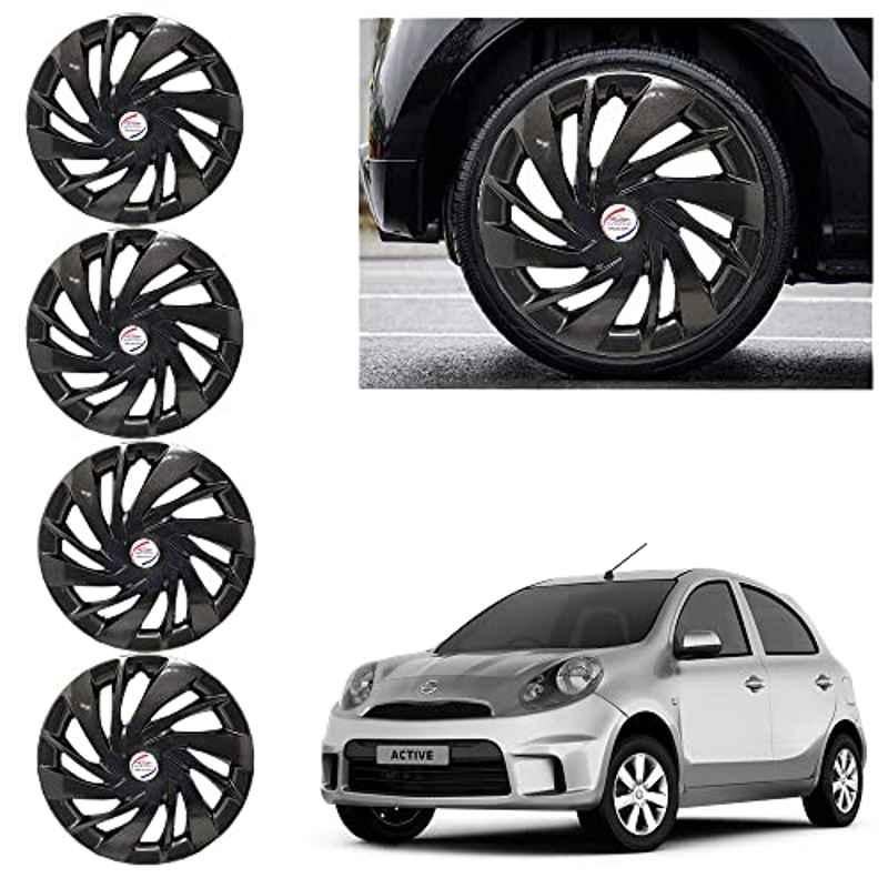 Buy Auto Pearl 4 Pcs 13 inch ABS Black Car Wheel Cover Set for Nissan Micra Active Online At Price 1096