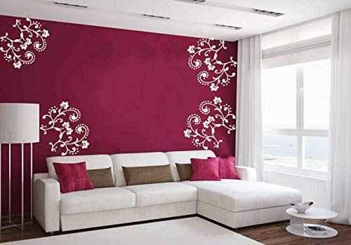 Buy Kayra Decor 16x24 inch PVC Swirl Floral Wall Design Stencil ... Buy Kayra Decor 16x24 inch PVC Swirl Floral Wall Design Stencil ...