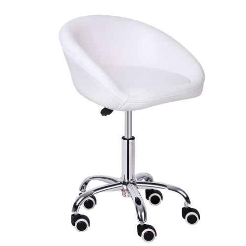 Buy Da Urban Mini White Height Adjustable & Revolving Bar Stool Chair ...