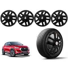 Buy Auto Pearl 4 Pcs 16 inch Polypropylene Black Red Press Type Car Wheel Cover Set with Retention Ring for Nissan Magnite Online At Price 1352