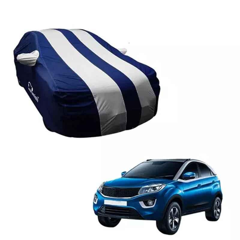 Buy AutoFurnish ARC Water Heat Resistant Silver Stripe Car Cover for Tata Nexon Arc Blue Pack of 2 Online At Price 2958