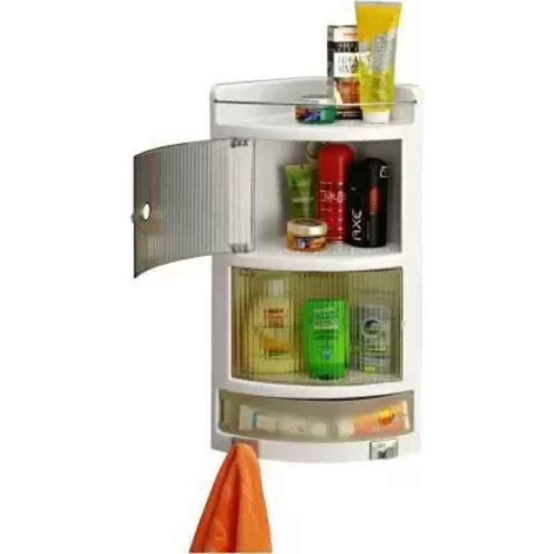 Buy Prestige Crystal 18x19x55cm Plastic Ivory Bathroom Corner Wall Shelf Online At Price 849
