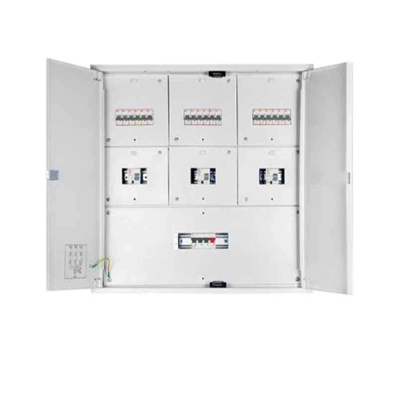 Buy Orient 6 Ways 7 Segment Double Door Light Grey Distribution Board ...