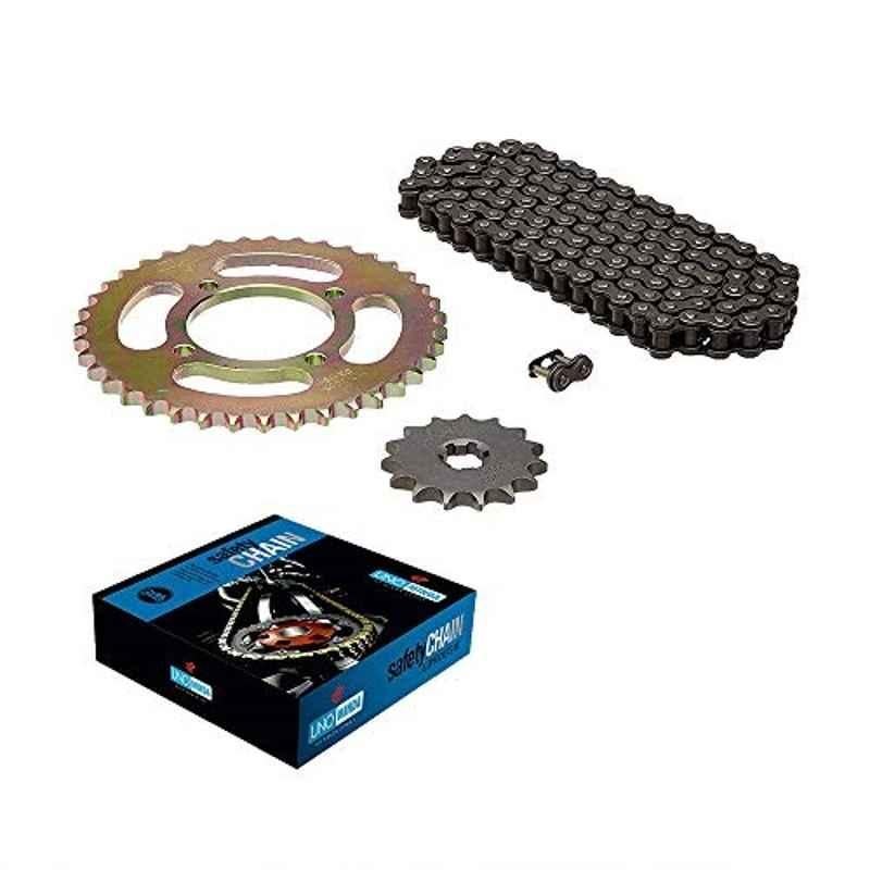 Buy Uno Minda 110L Hardened Alloy Steel Quadra Rivet Chain Sprocket Kit for Yamaha RX 100 CH 7005 Online At Best Price On Moglix